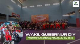 Wakil Gubernur DIY Pantau Pelaksanaan Peparda IV DIY 2025 di Kal